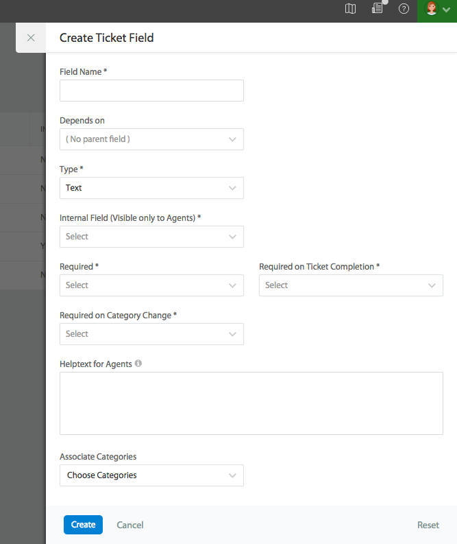 Create Ticket/Contact custom fields - HappyFox Support